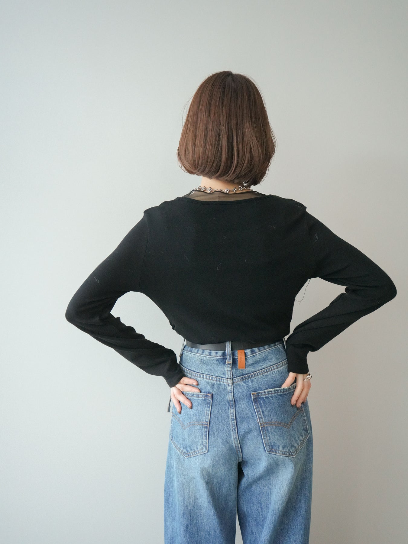 [SET]チュールレイヤードヘンリーネックカットソー+選べるアクセセット(2set) – Lumier